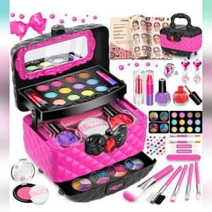 Hollyhi | Other | 4 Pcs Kids Makeup Kit Washable Makeup Set Toy With ...